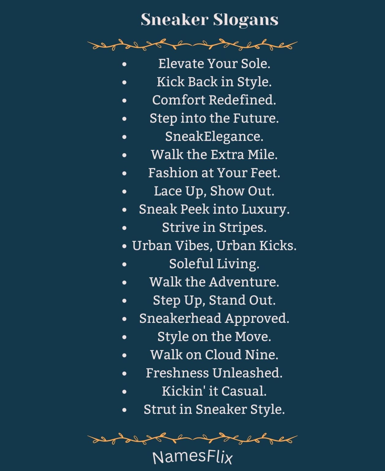 615+ Best Sneaker Slogans, Sayings & Taglines Ideas