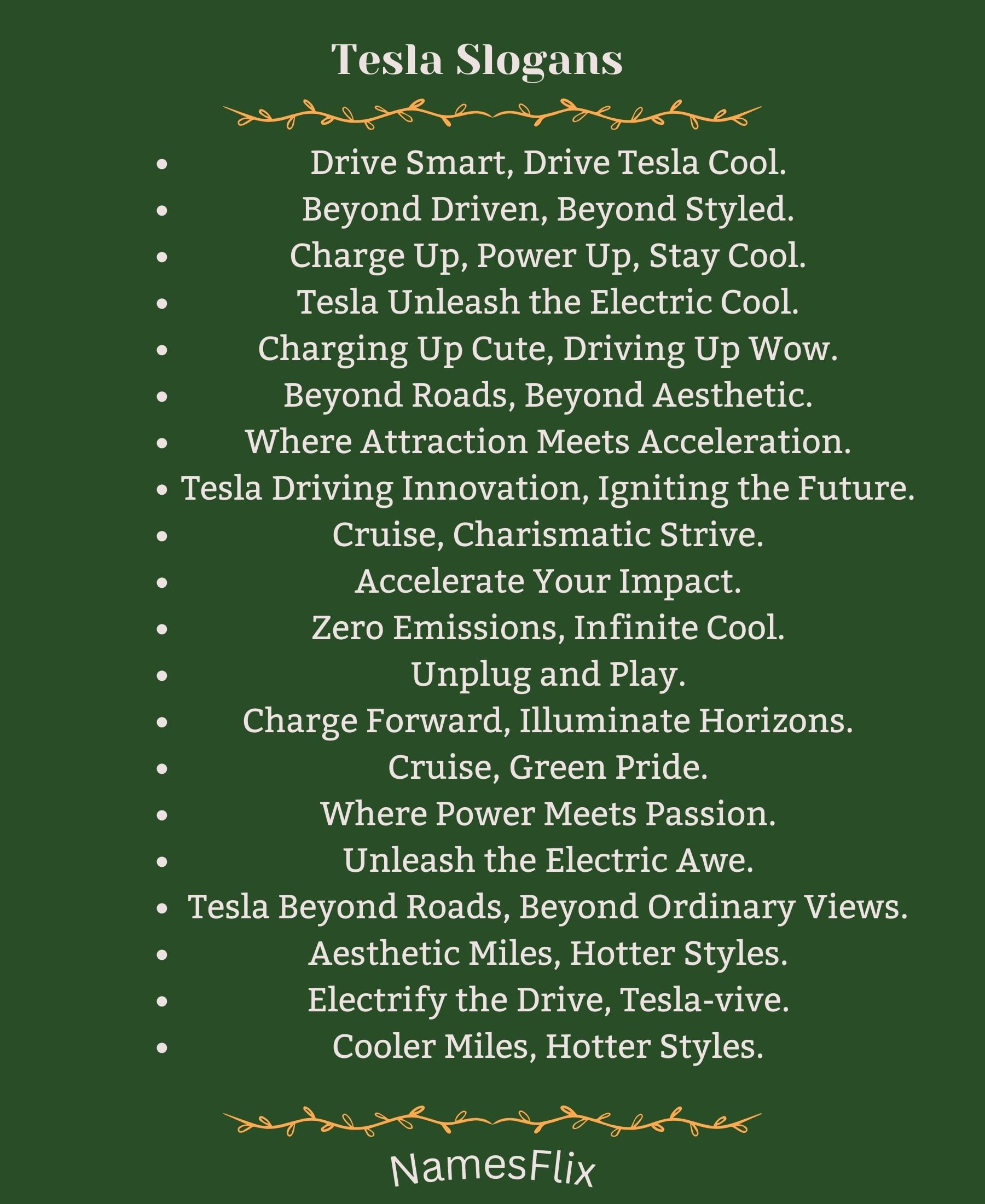 560+ Catchy Tesla Slogans Ideas for Electronic Culture