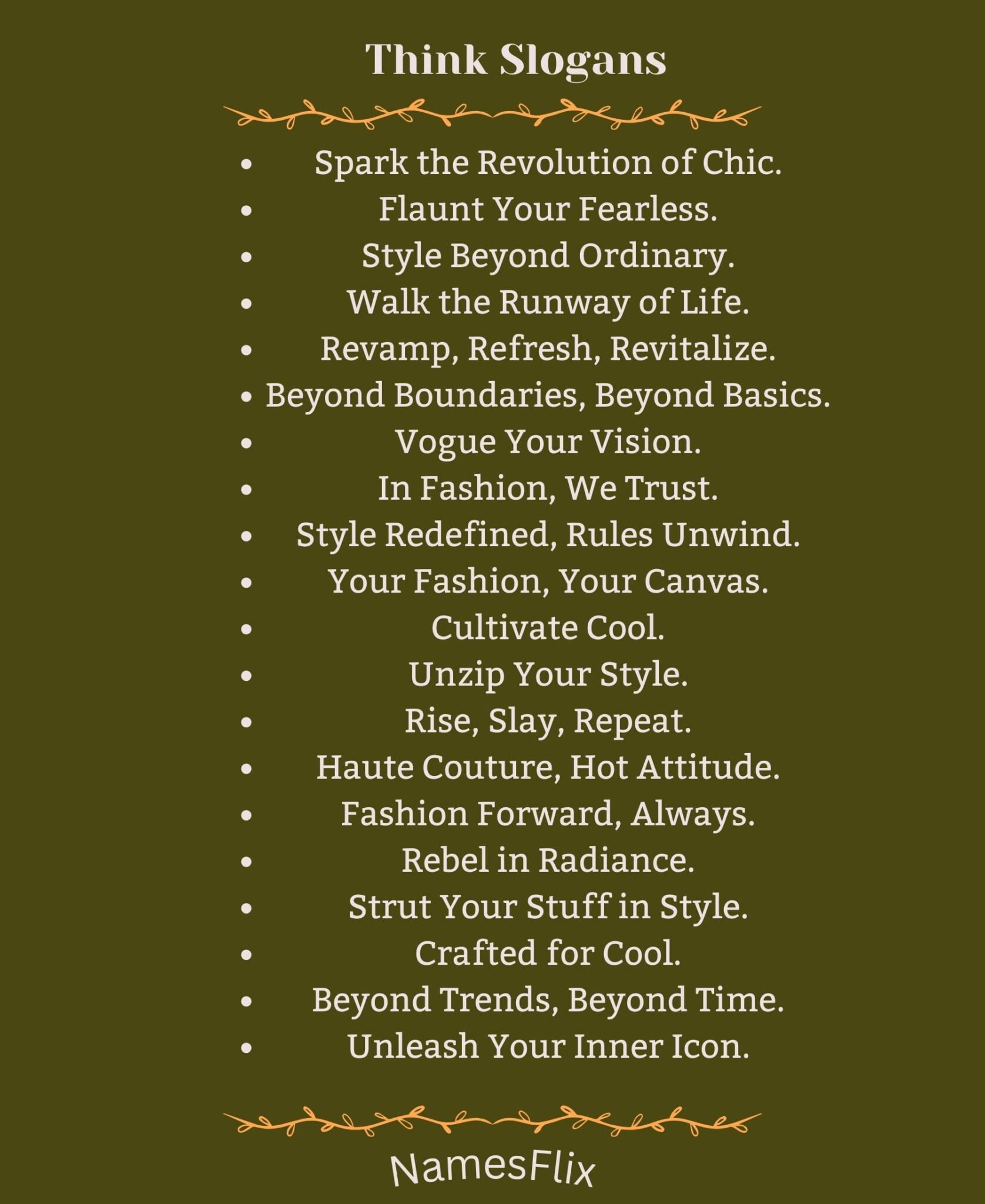 570+ Cool Think Slogans, Phrases and Taglines Ideas