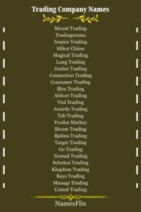 1300+ Trading Company Names Ideas for a Powerful Start