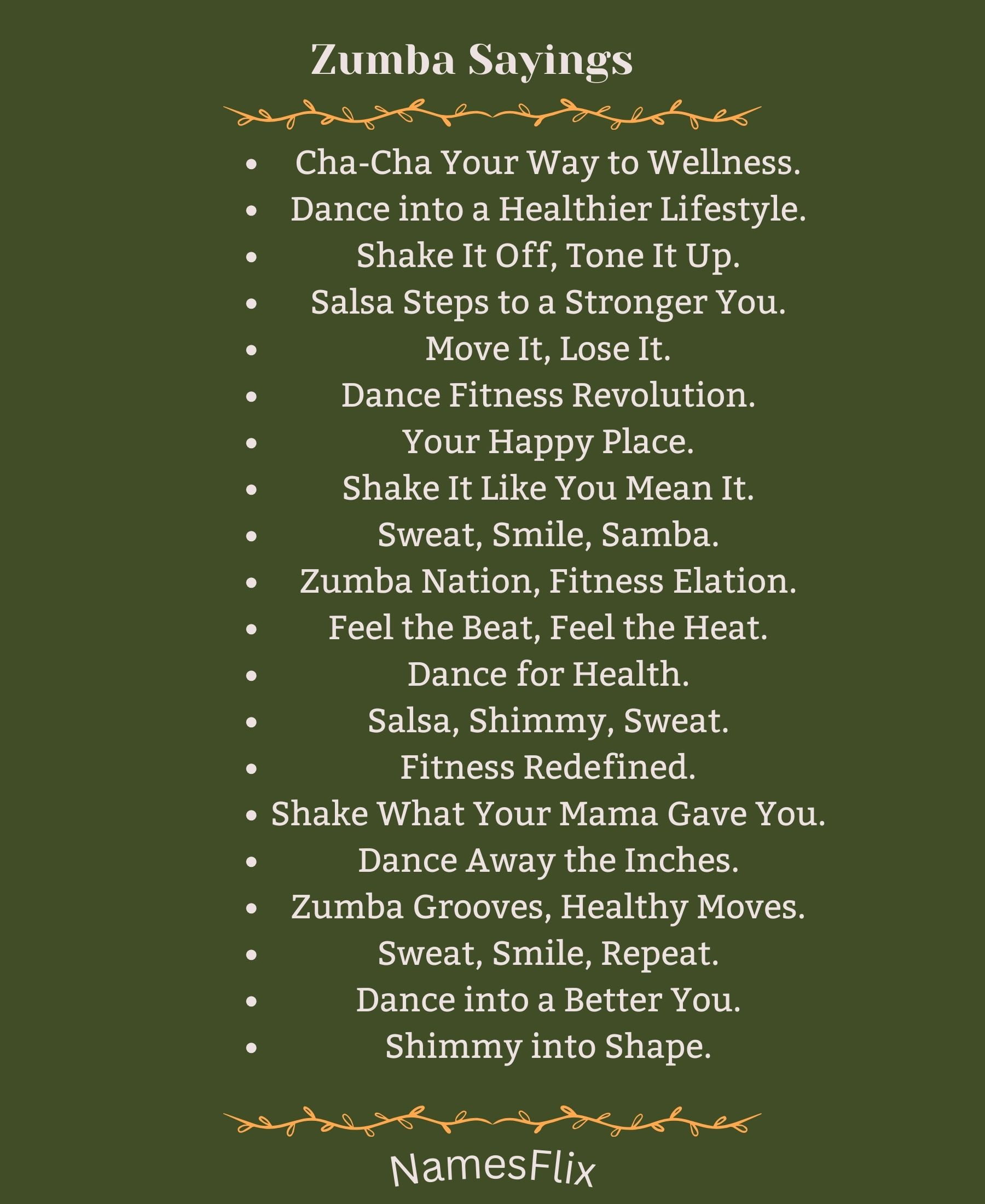 540+ Zesty Zumba Slogans Ideas to Move with Rhythm