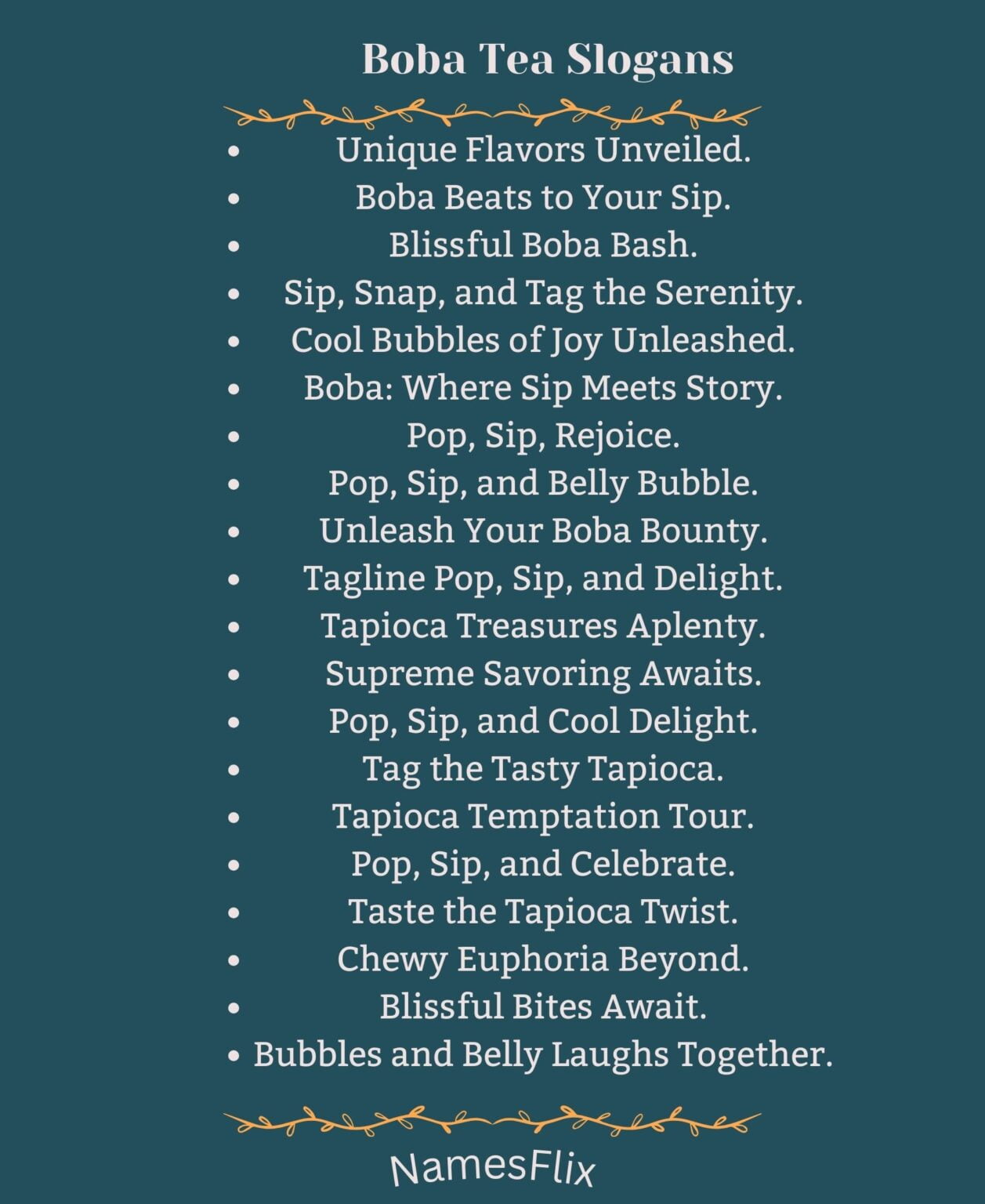 535+Catchy Boba Slogans, Sayings and Taglines Ideas