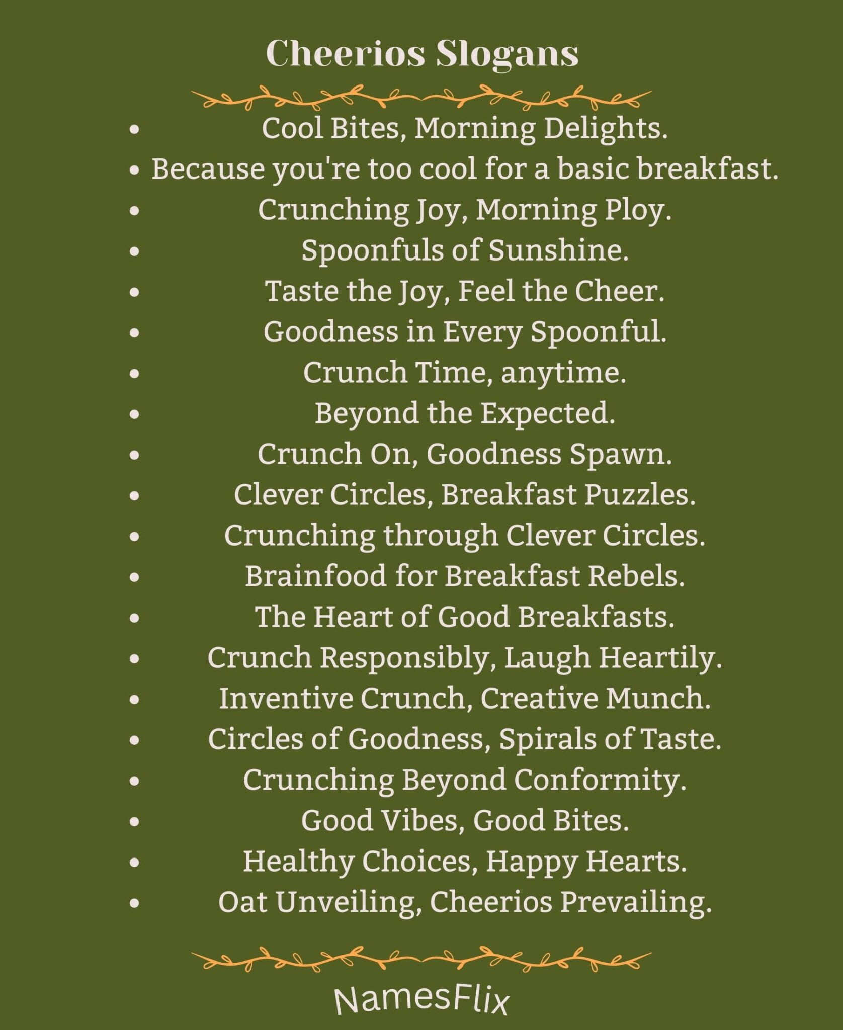 715+ Best Cheerios Slogans, Sayings And Taglines Ideas
