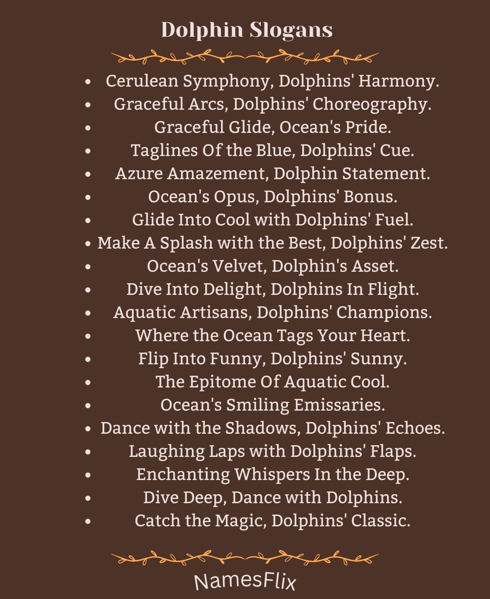 520+ Best Dolphin Slogans, Sayings and Taglines Ideas
