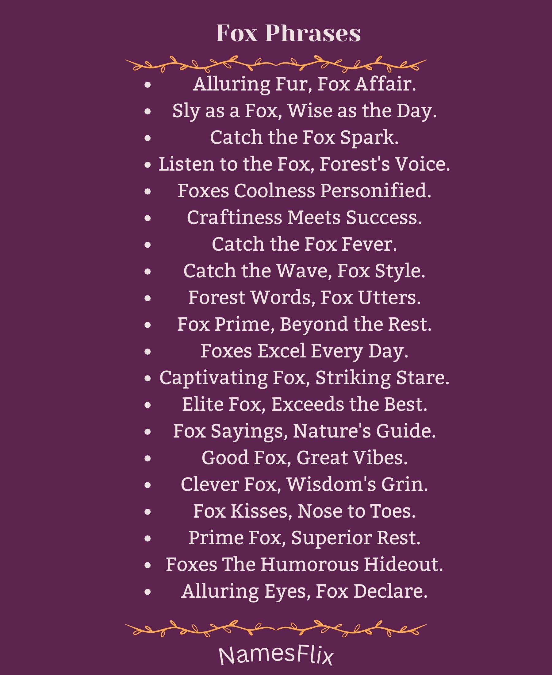 550+ Catchy Fox Slogans, Sayings and Taglines Ideas