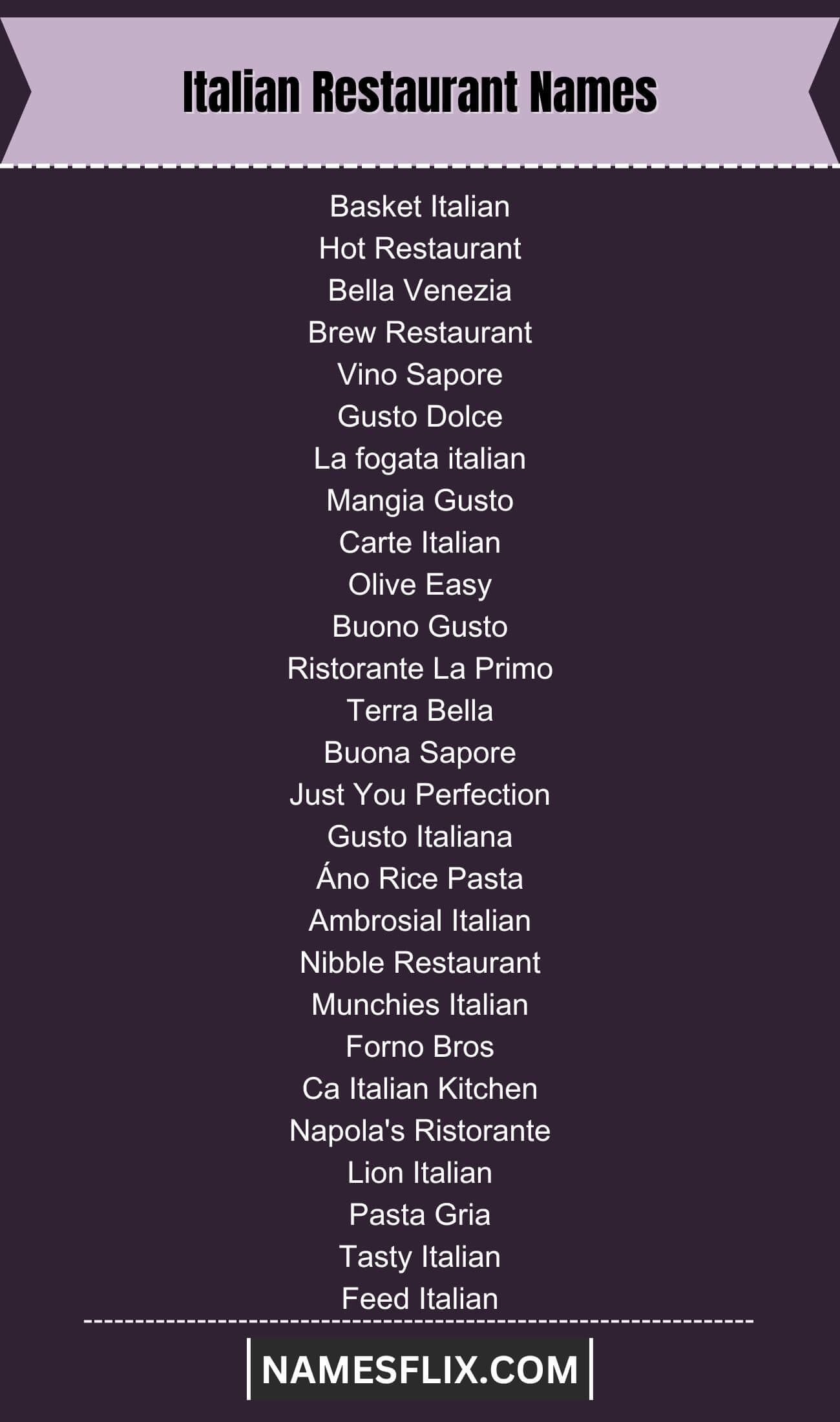 800+ Catchy Italian Restaurant Names for Unforgettable Dining