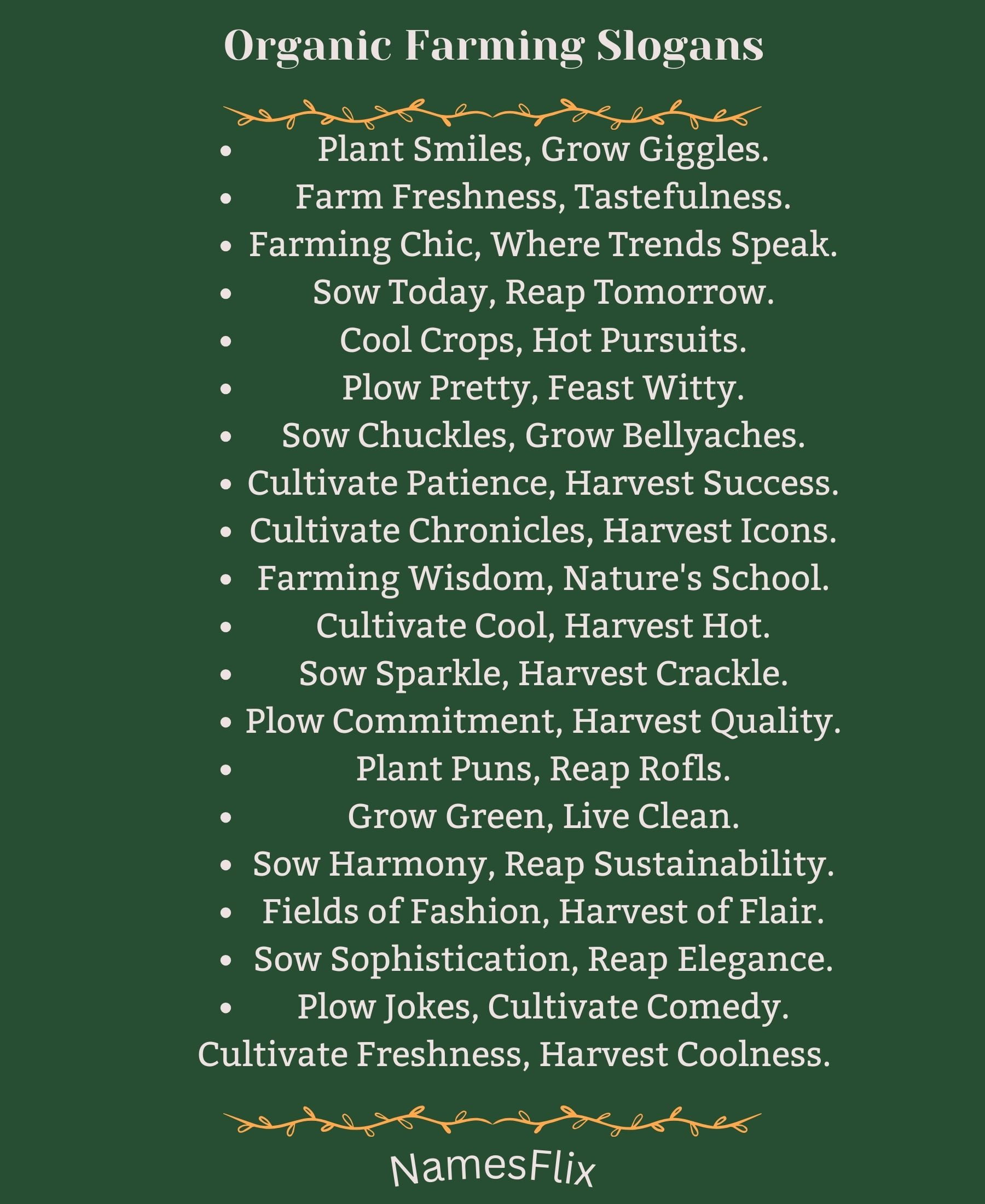 500+ Catchy Farming Slogans, Sayings And Taglines Ideas