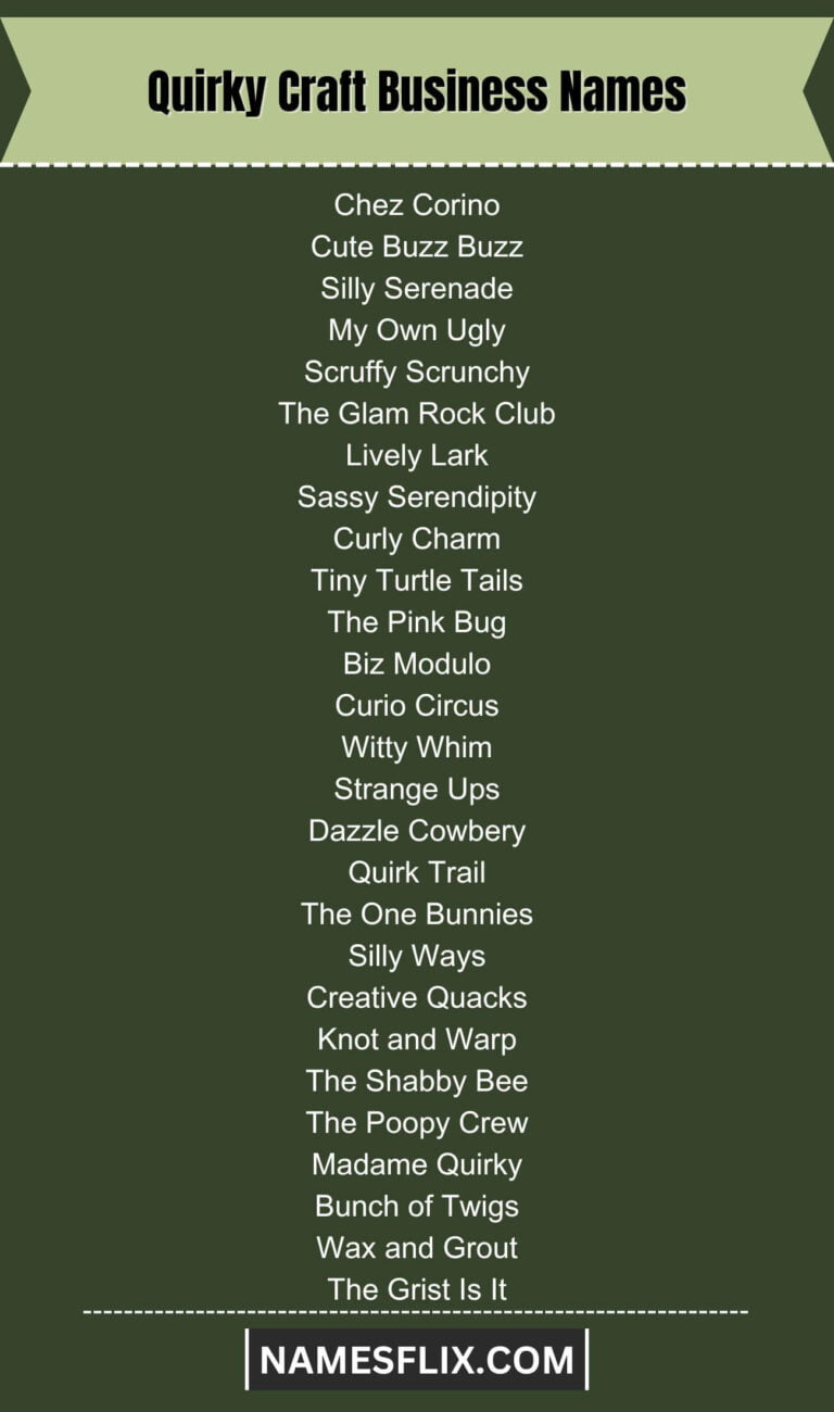 1000+ Catchy Quirky Business Names Ideas That Propel Innovation