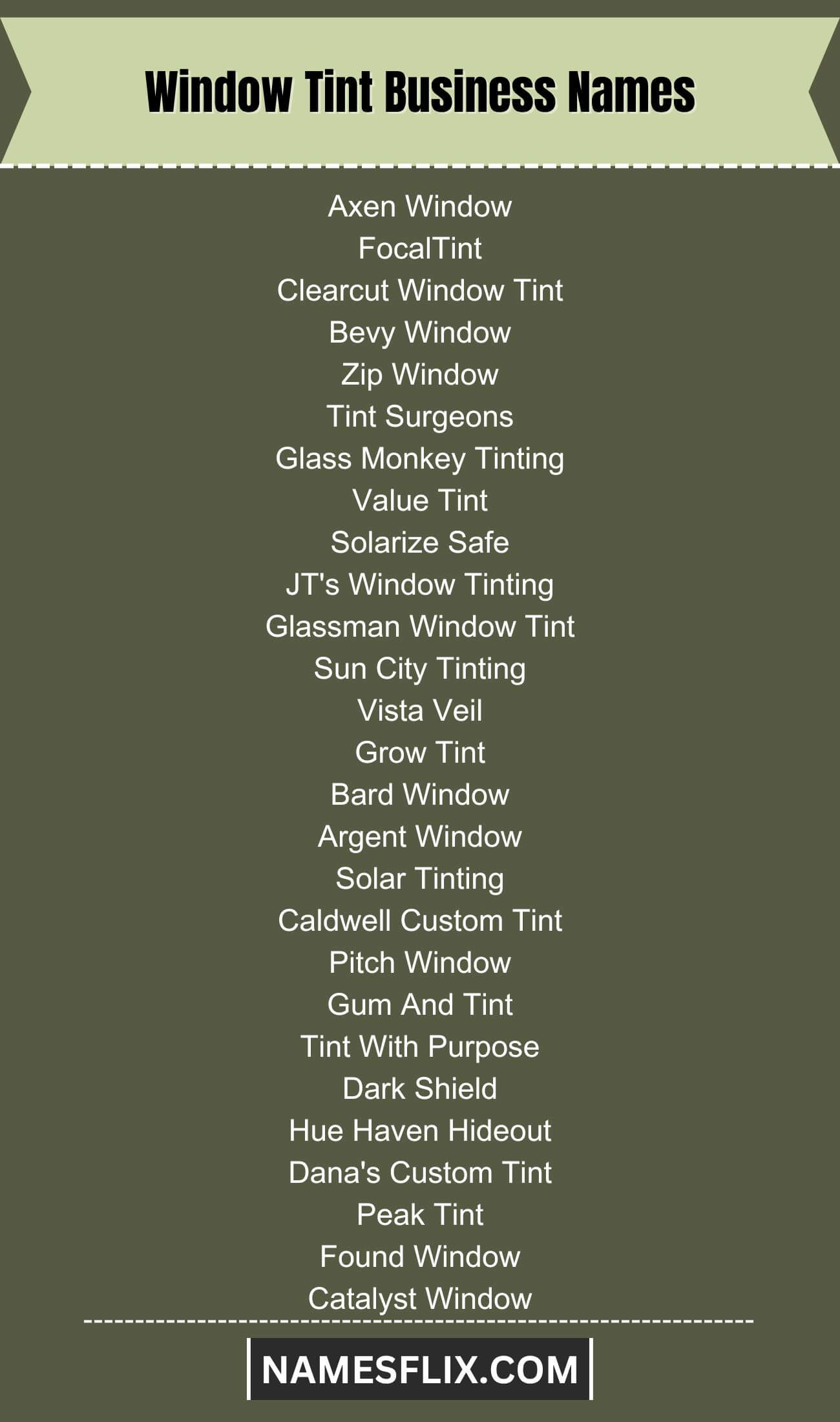 1000+ Window Tint Business Names Ideas for a Perfect Shade