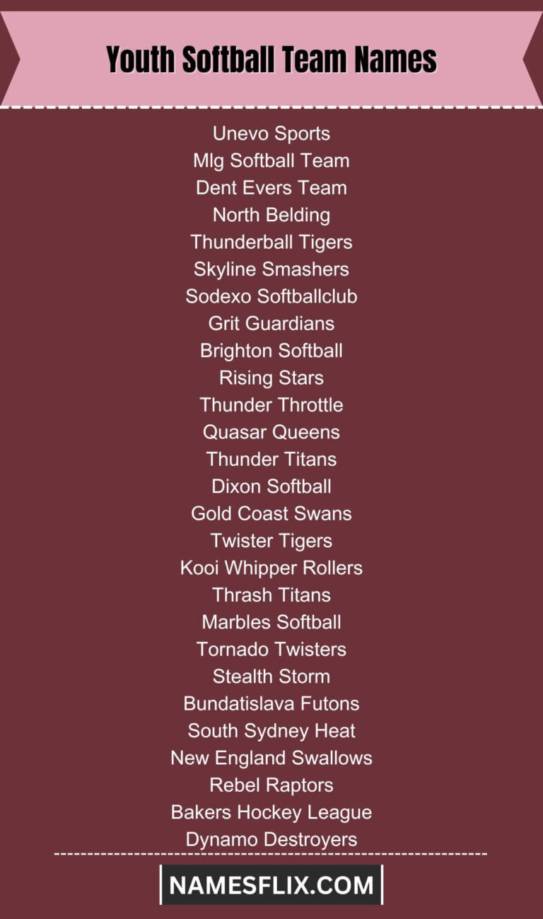 890+ Upbeat Softball Team Names Ideas for That Positive Vibe