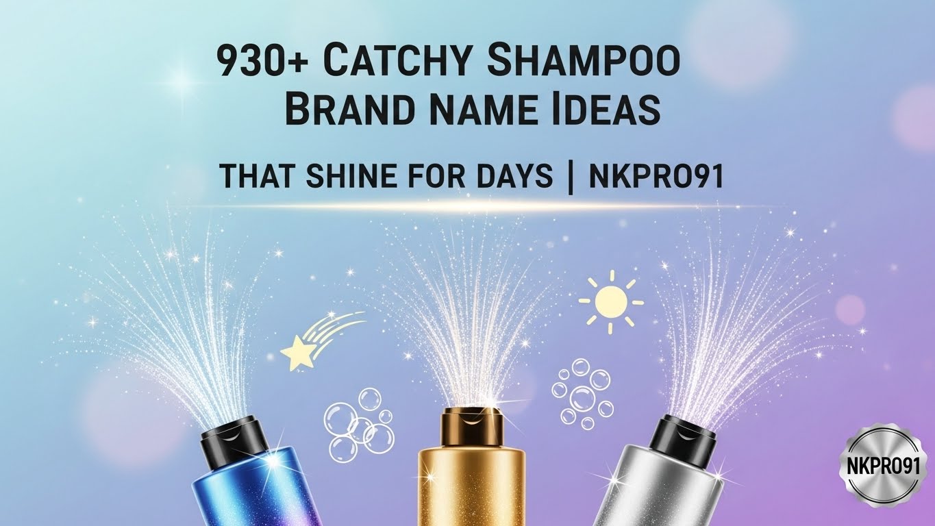 930+ Catchy Shampoo Brand Names Ideas That Shine for Days" NKpro91
